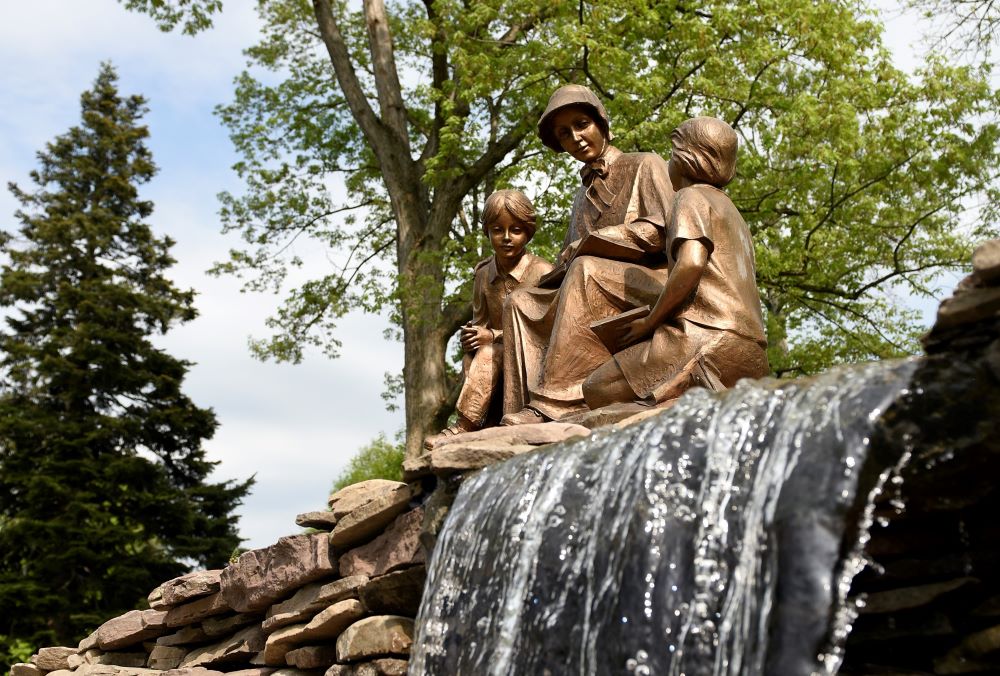 Upon her rock, Mother Seton prays with St. Mary's Mountain | National ...